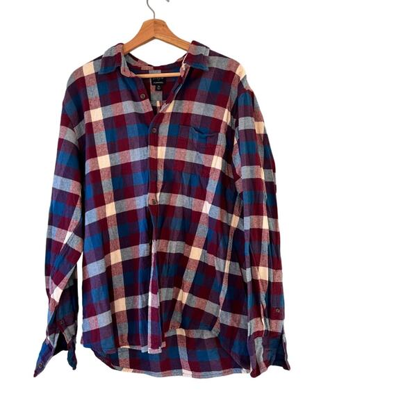 J. Crew Factory | Shirts | Mens Jcrew Flannel Long Sleeve Button Up ...